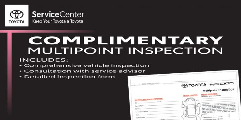 October Multi-Point Inspection | Western Pennsylvania Toyota Dealers ...